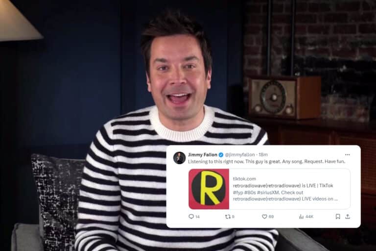 Jimmy Fallon Drops in on TikTok DJ's Livestream - LateNighter