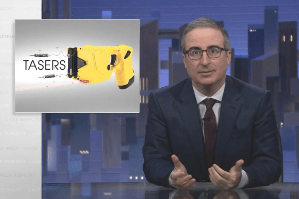 John Oliver Uncovers the Shocking Truth About Tasers - LateNighter