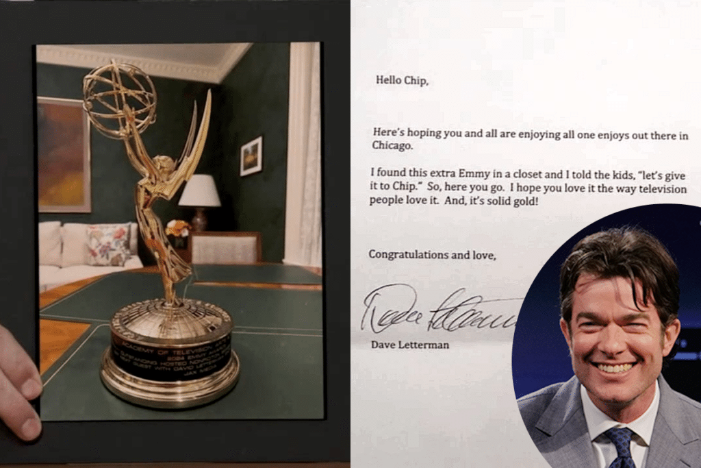 David Letterman Gifted John Mulaney's Dad an Emmy - LateNighter