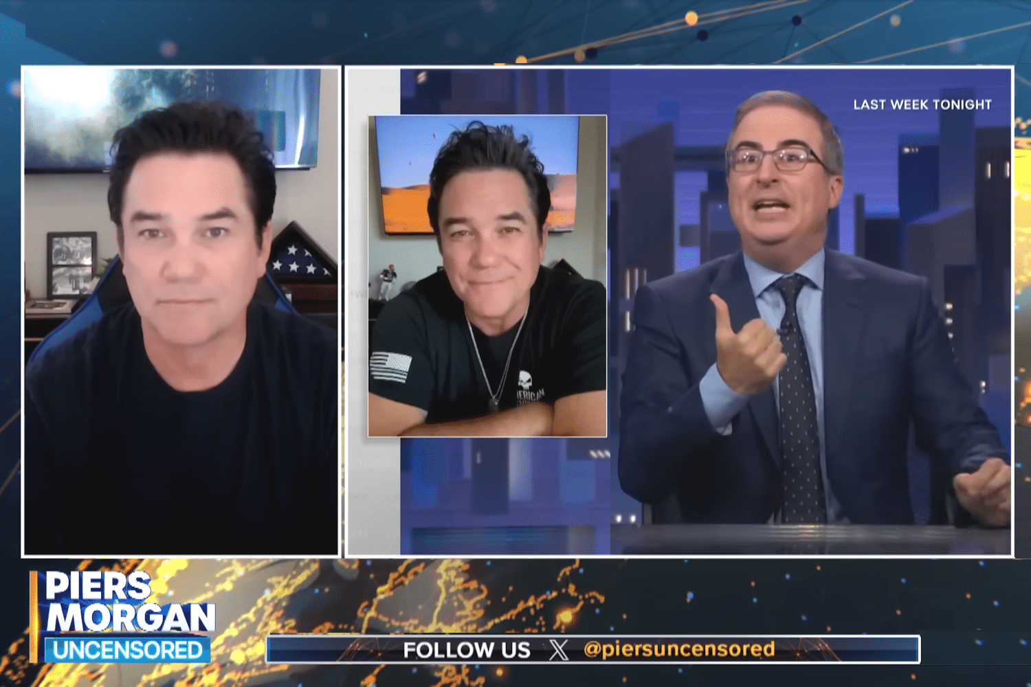Piers Morgan Makes Dean Cain Watch John Oliver Roast Him on 'Last Week ...