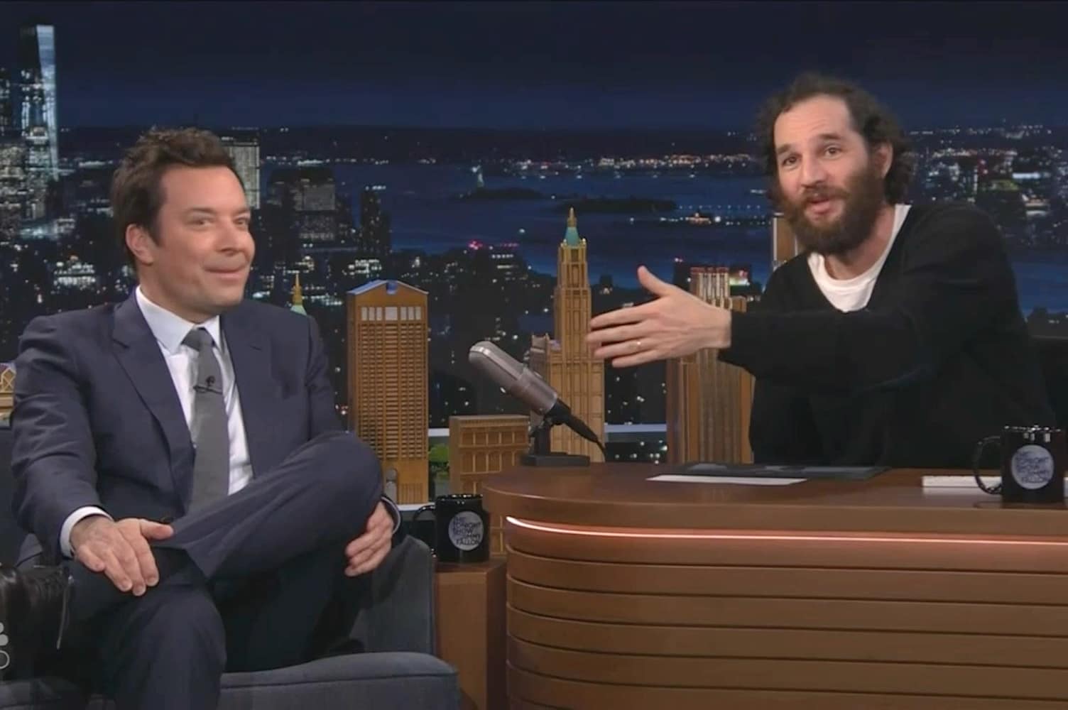 Jimmy Fallon and Josh Safdie Trade Places on 'Tonight Show'