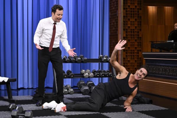 Sacha Baron Cohen’s 'Tonight Show' Workout Demo Takes a Bloody Turn ...